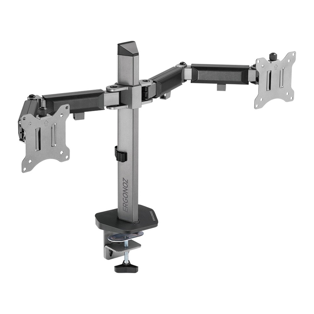 แขนจับจอมอนิเตอร์ ERGONOZ Double Monitor Arm V.2 (EGN-FMAV2-D) Space Gray