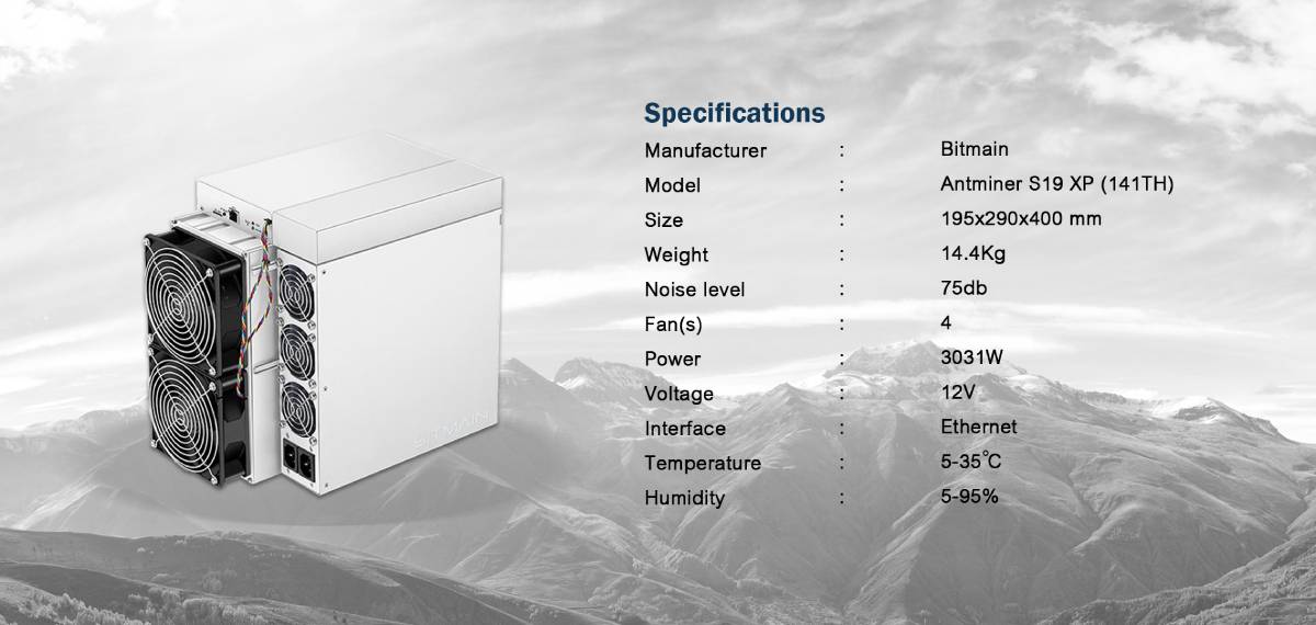 เครื่องขุด Bitmain Antminer S19 XP 141TH