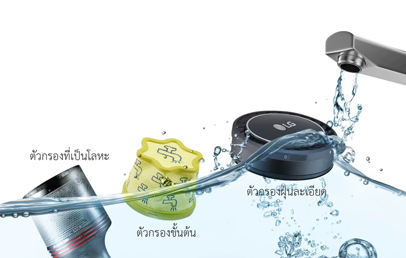 เครื่องดูดฝุ่น LG 200W รุ่น A9K-ULTRA Full Black