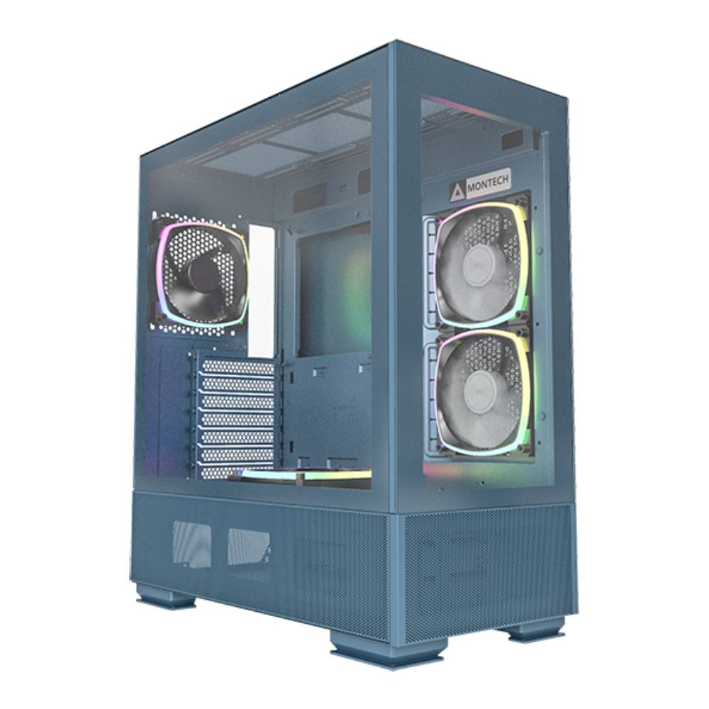 เคสคอมพิวเตอร์ Montech Computer Case SKY TWO Blue