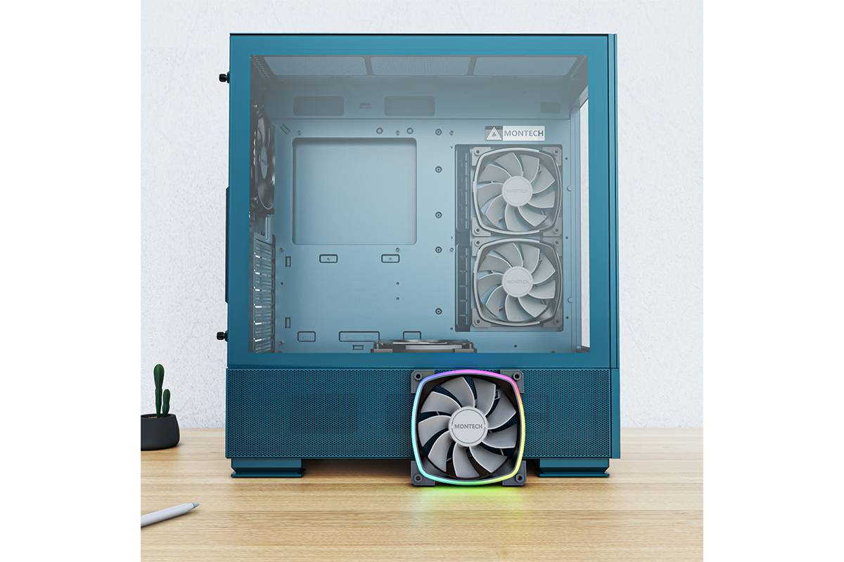 เคสคอมพิวเตอร์ Montech Computer Case SKY TWO Blue