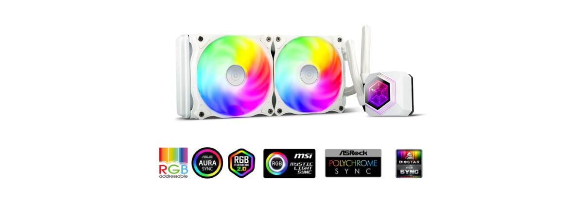 ชุดระบายความร้อนซีพียู SilverStone CPU Liquid Cooler Permafrost PF240 ...
