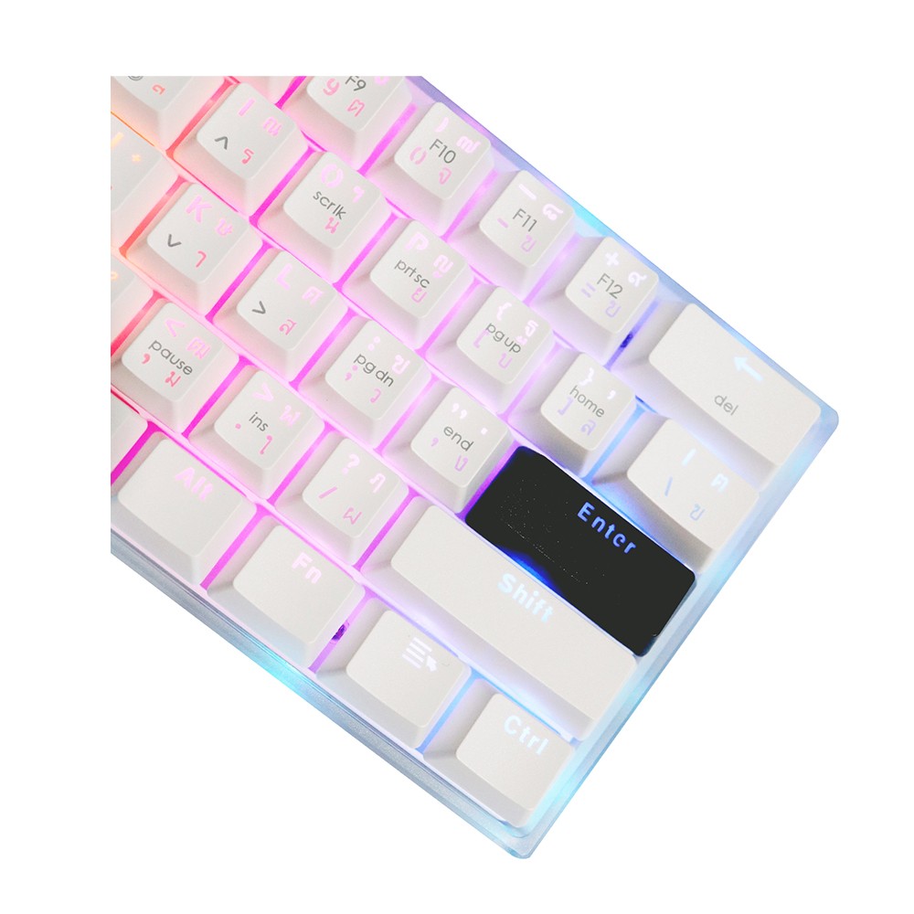 คีย์บอร์ดเกมมิ่ง Fantech Gaming Keyboard MK860 Mechanical White ...