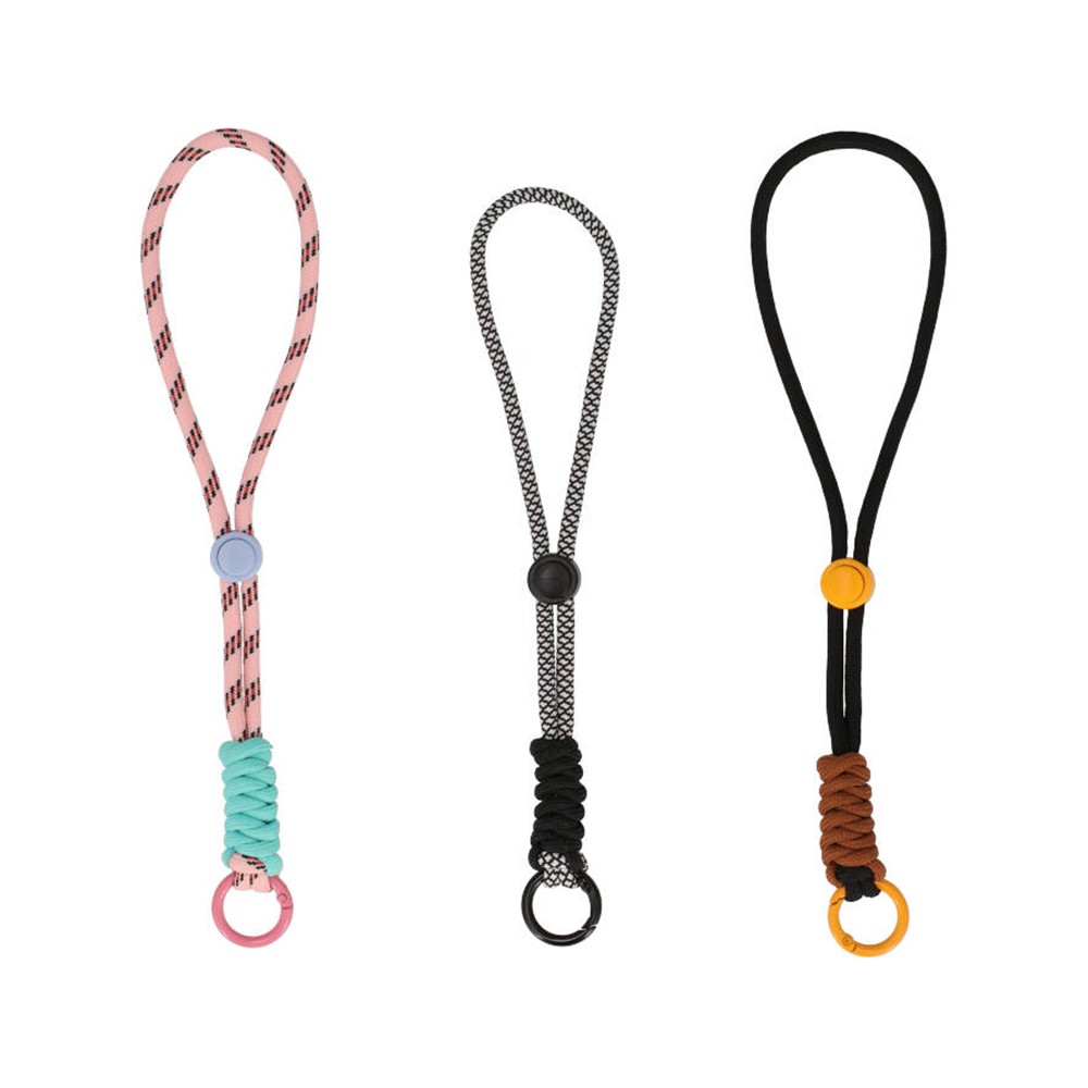 สายคล้องมือถือ Blue Box Rope Phone Strap Hanging with card - Black/Brown