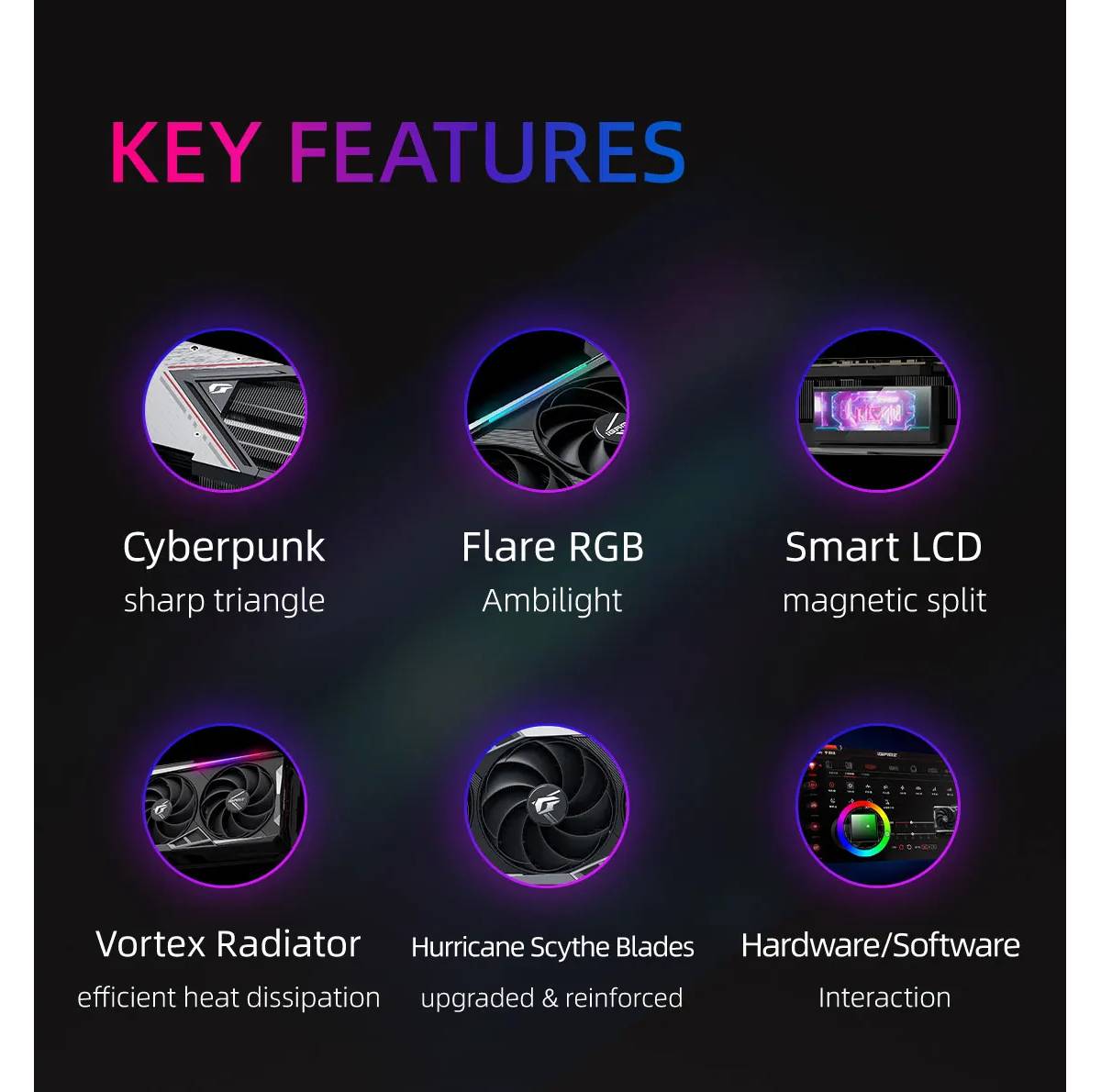 การ์ดจอ COLORFUL VGA iGame RTX 4080 Vulcan OC-V 16GB GDDR6X 256-bit