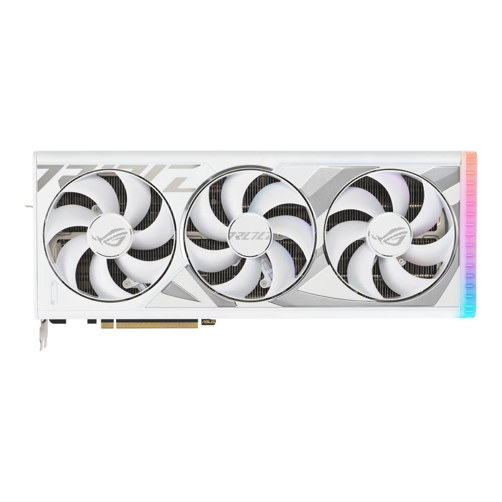 การ์ดจอ Asus Vga Rog Strix Rtx 4090 O24g White 24gb Gddr6x 384 Bit