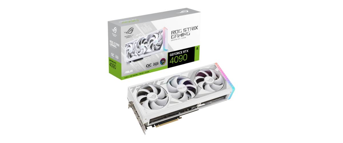 การ์ดจอ ASUS VGA ROG-STRIX-RTX 4090-O24G-WHITE 24GB GDDR6X 384-bit