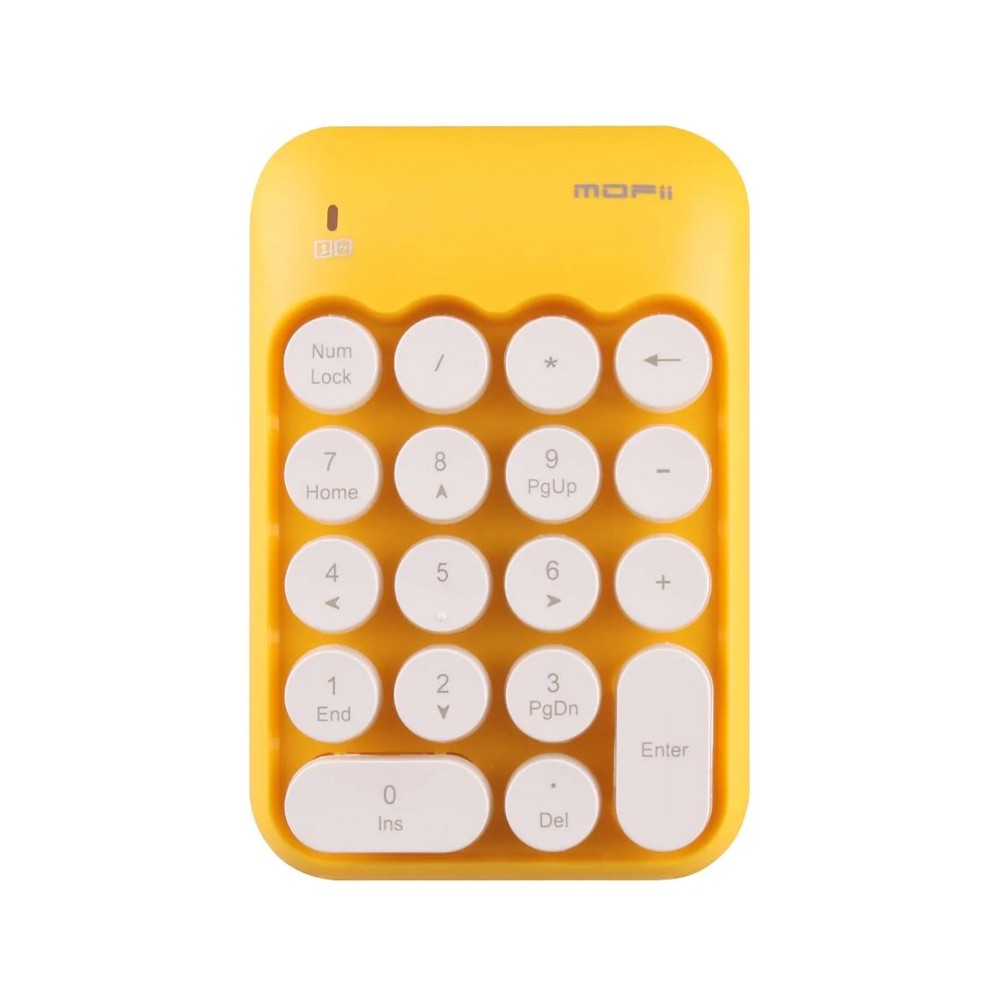 แป้นพิมพ์ตัวเลขไร้สาย MOFii Biscuit - Yellow