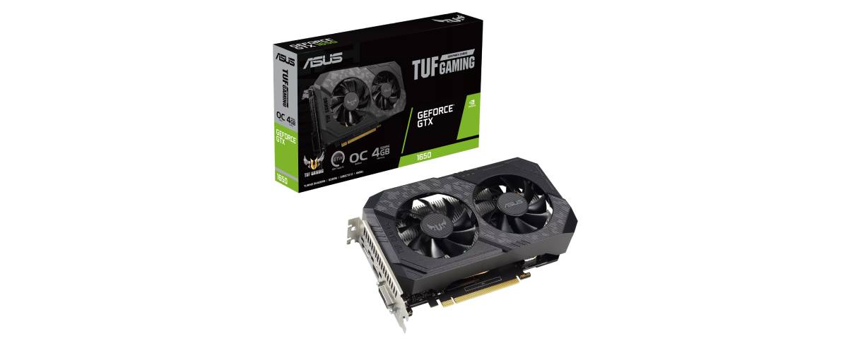 การ์ดจอ Asus VGA TUF-GTX1650-O4GD6-P-V2-GAMING 4GB GDDR6 128-bit