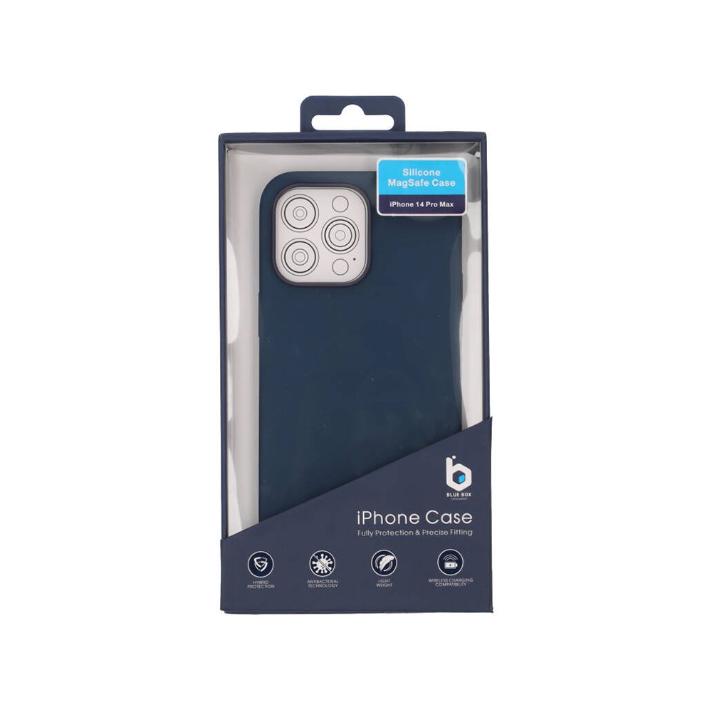 Blue Box เคส iPhone 14 Pro Max Silicone Magsafe - Steel Blue
