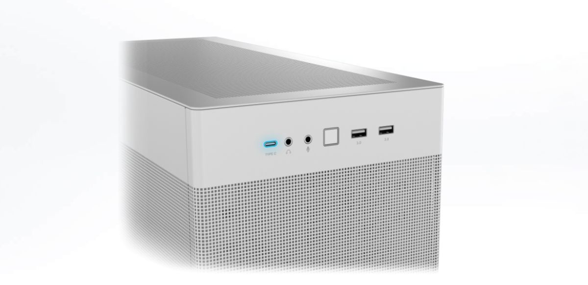 เคสคอมพิวเตอร์ Asus Computer Case AP201 Prime Mesh White Edition