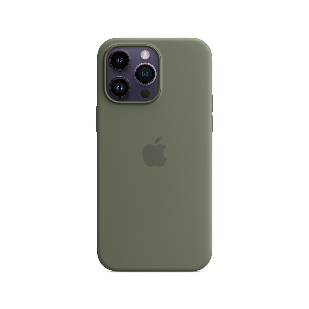 เคสซิลิโคน Apple iPhone 14 Pro Silicone Case with MagSafe - Olive