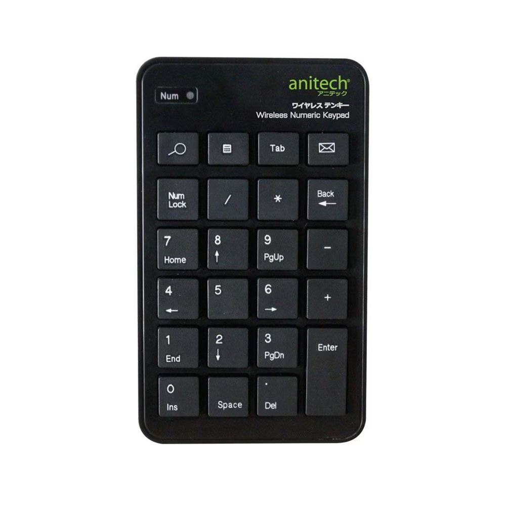 Anitech keypad Retractable wireless N181 แป้นพิมพ์ตัวเลขไร้สาย เหมาะสำ ...