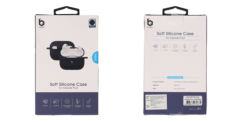 Blue Box Silicone เคส AirPods Pro 2 เคสลายเรียบ | Education Studio7