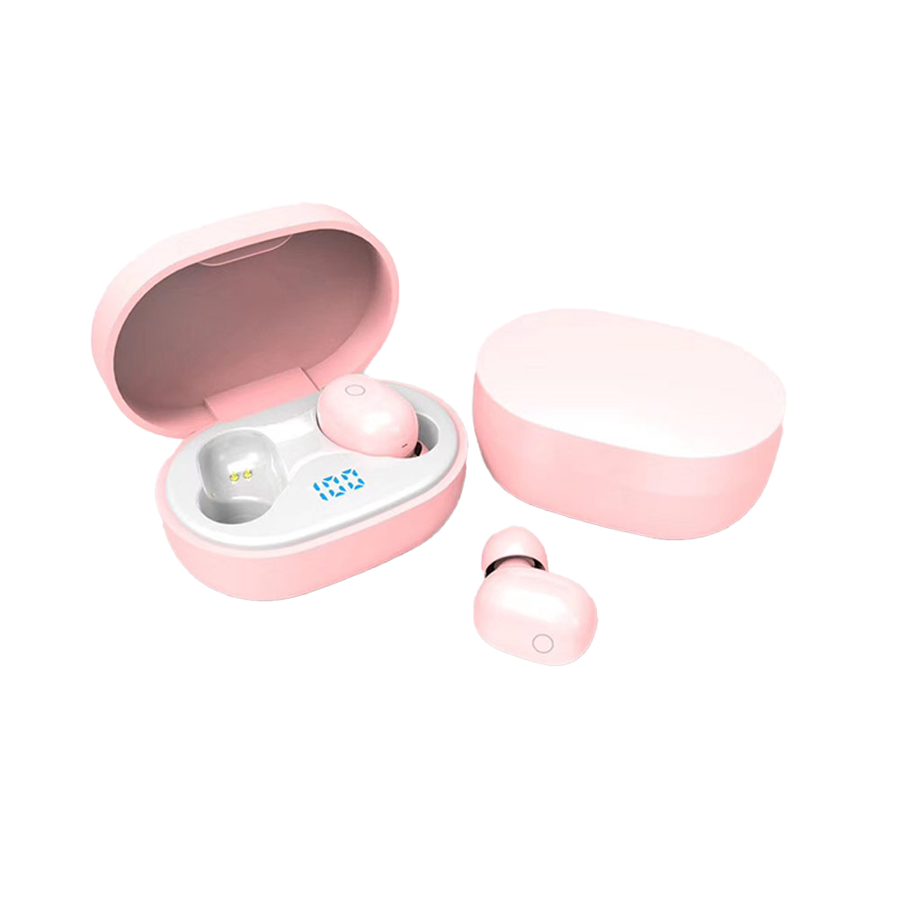 หูฟังไร้สาย QPLUS TWS Candy SQ-W6 Pink