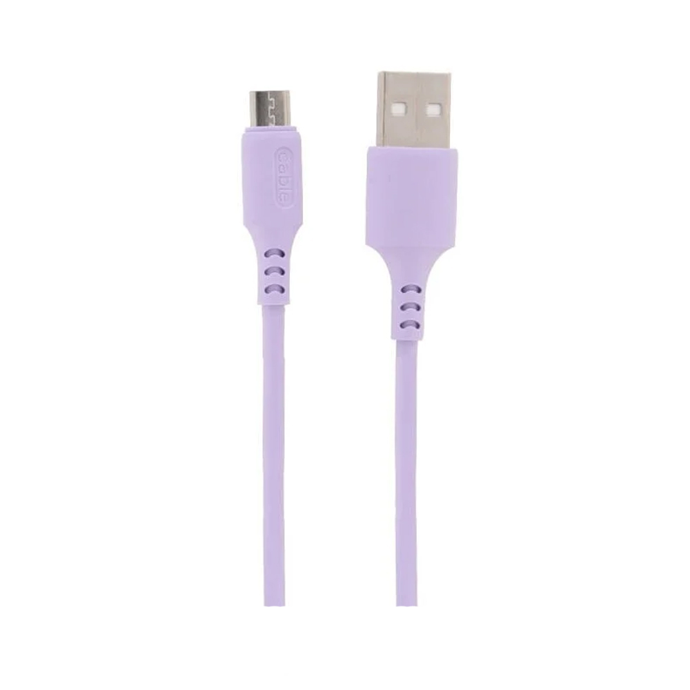 QPLUS Micro USB Cable 2.4A Candy 1M. Purple