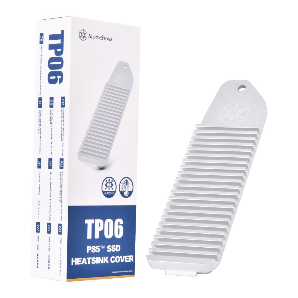 ฮีตซิงค์ SILVERSTONE TP06 PS5 M.2 SSD Heatsink Cover