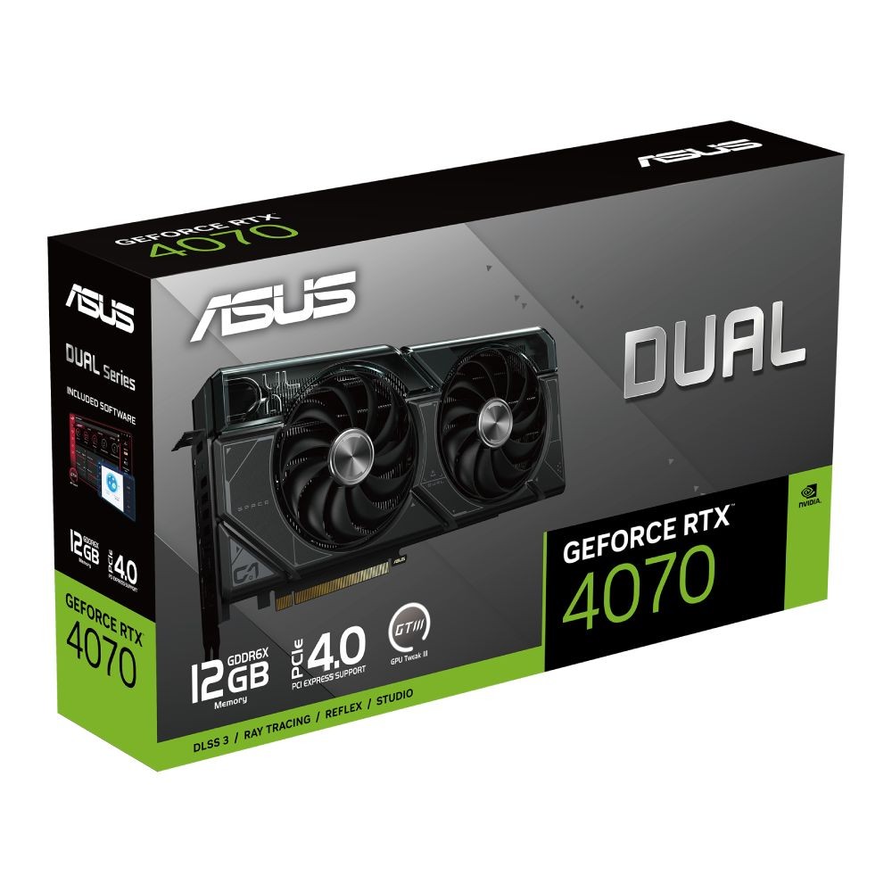 การ์ดจอ ASUS VGA DUAL-RTX4070-12G 12GB GDDR6X 192-bit