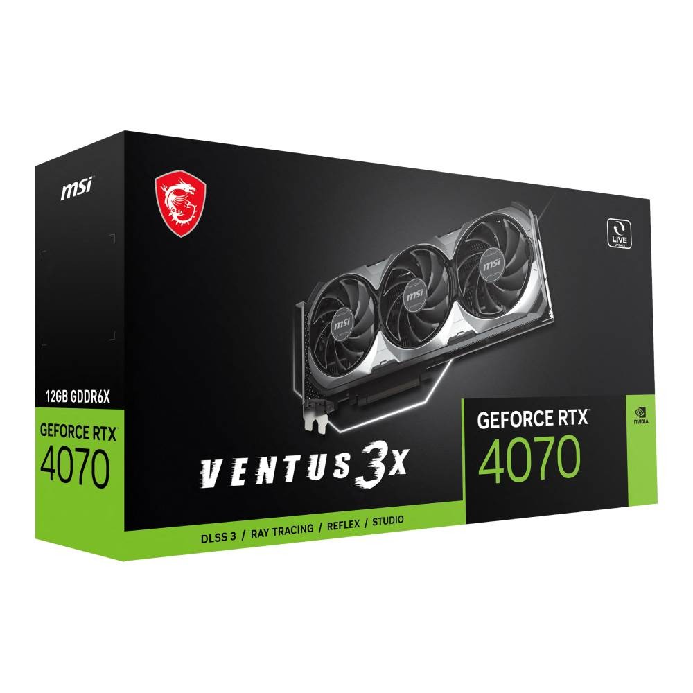 การ์ดจอ MSI VGA GeForce RTX 4070 VENTUS 3X 12GB GDDR6X 192-bit