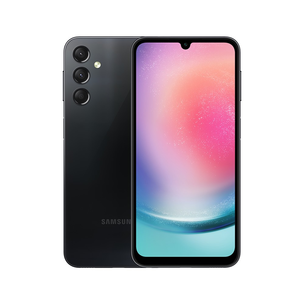 สมาร์ทโฟน Samsung Galaxy A24 (6+128GB) Black จอสวยสด คมชัด ระดับพรีเมียม