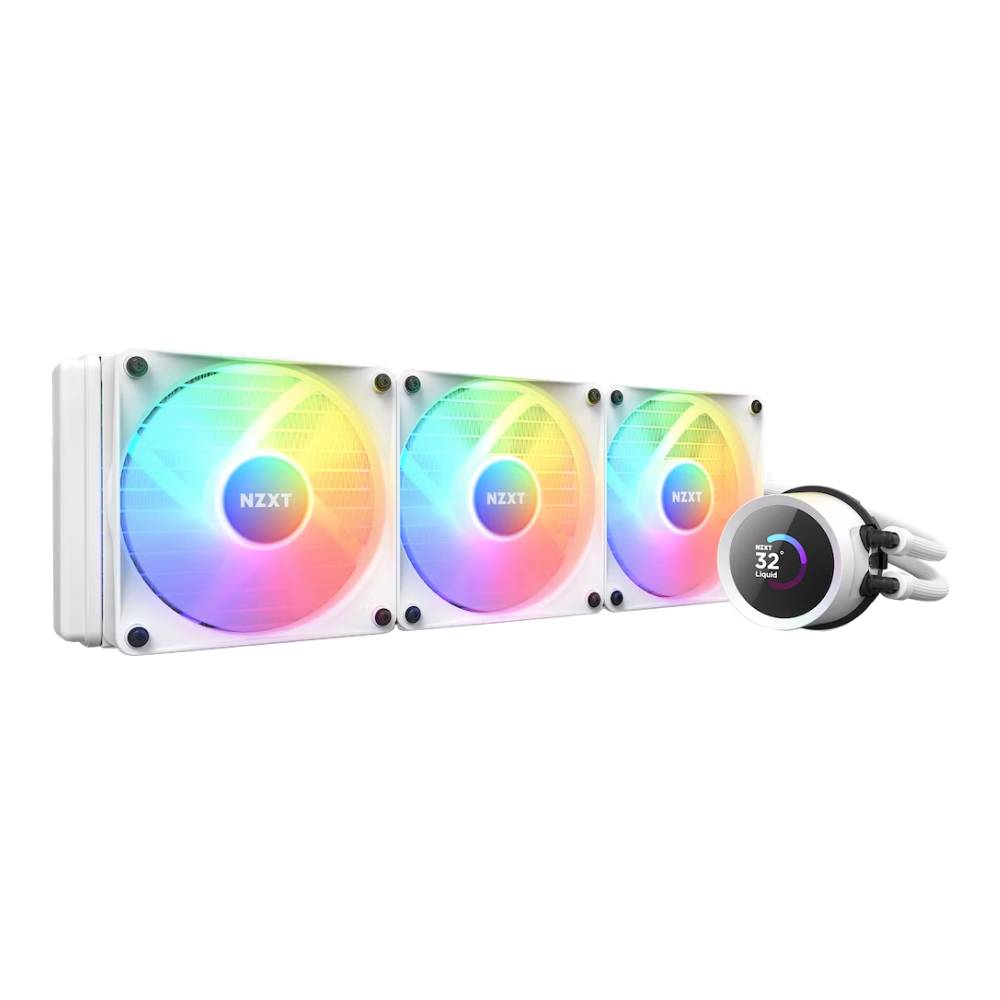 ชุดระบายความร้อนซีพียู NZXT KRAKEN 360 RGB WHITE : RL-KR360-W1