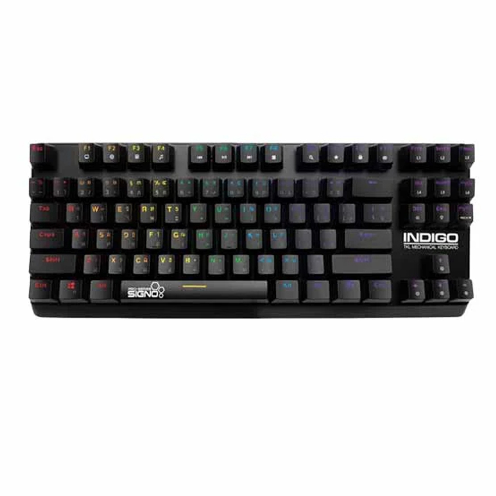 Signo Gaming Keyboard INDIGO KB-718 MINI RGB Mechanical Blue Switches ...