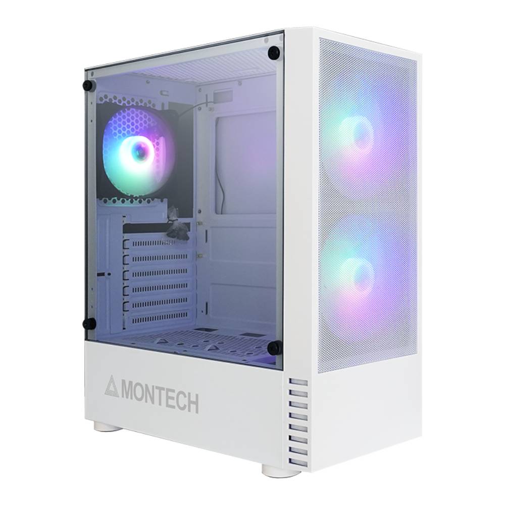 เคสคอมพิวเตอร์ Montech Computer Case X2 Mesh White RGB