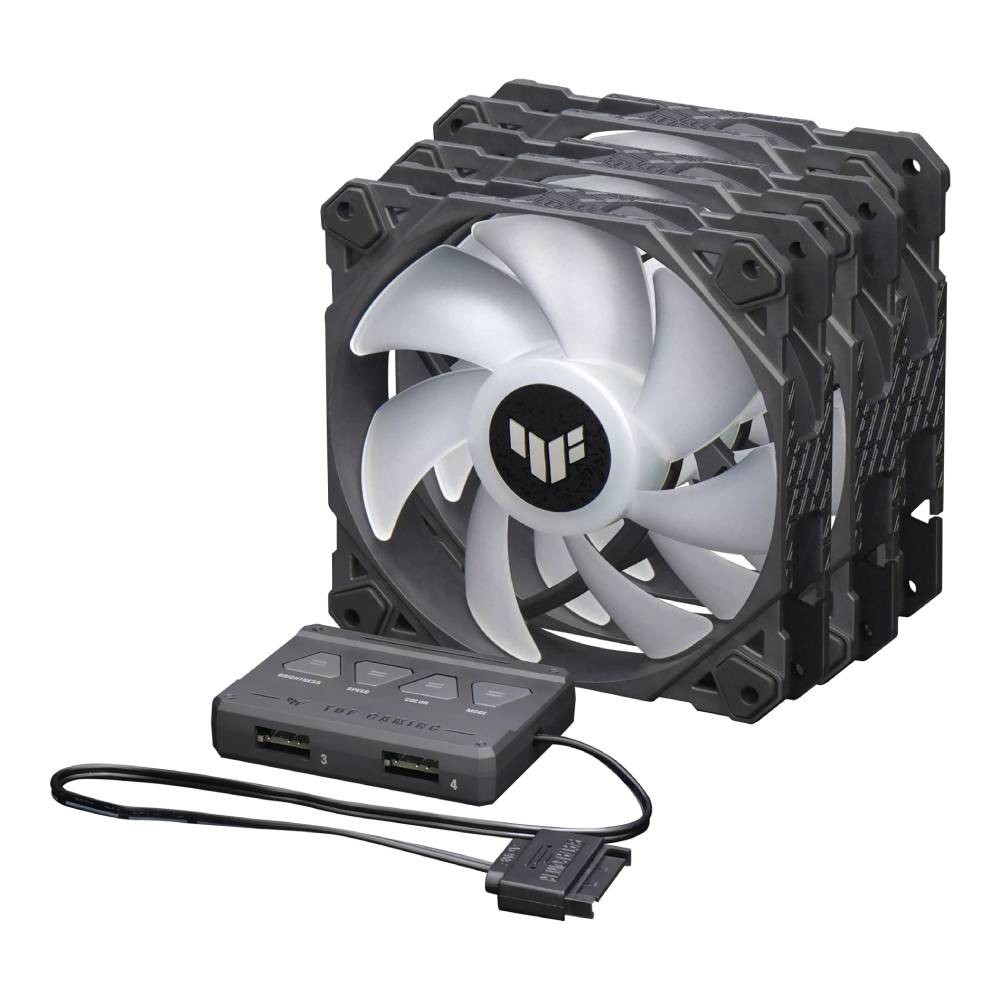 พัดลมคอม Asus Fan TUF Gaming TF120 ARGB (Triple Fan) Black