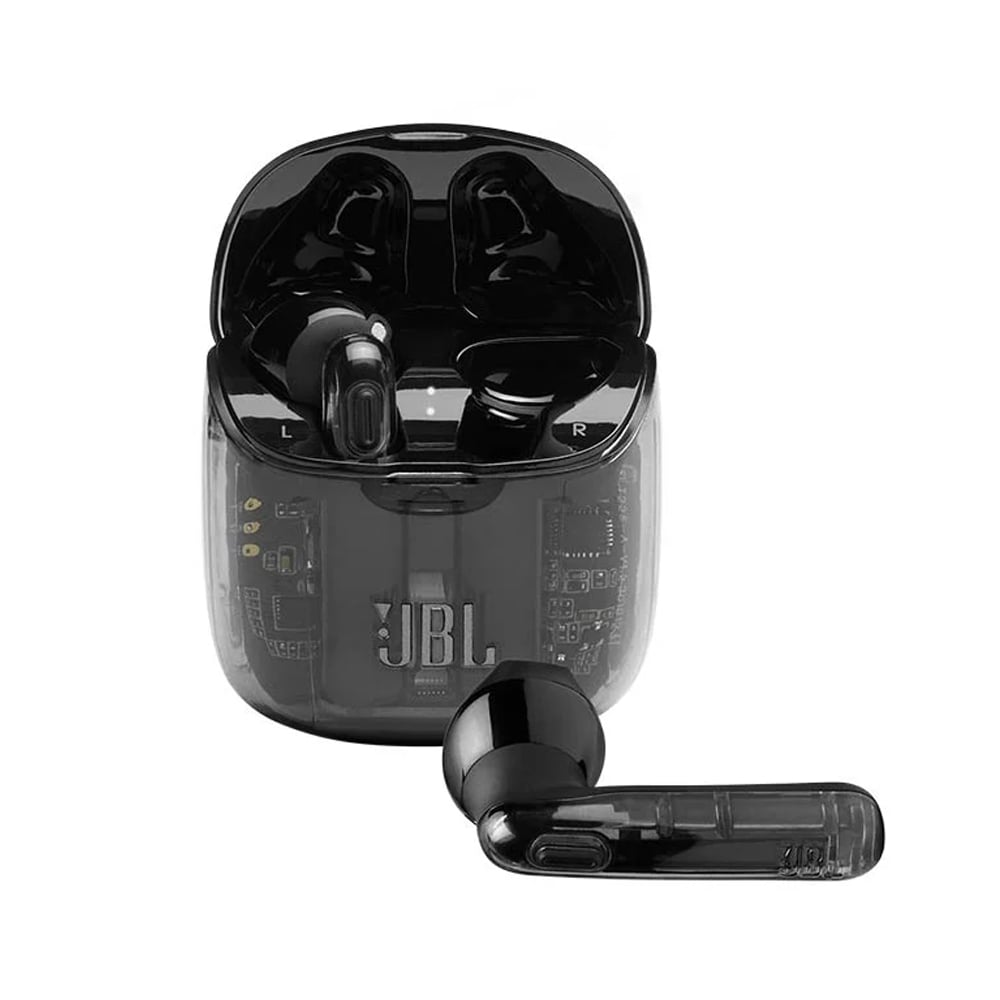 หูฟังไร้สาย JBL Earbud TWS T225 Ghost Edition Clear Black