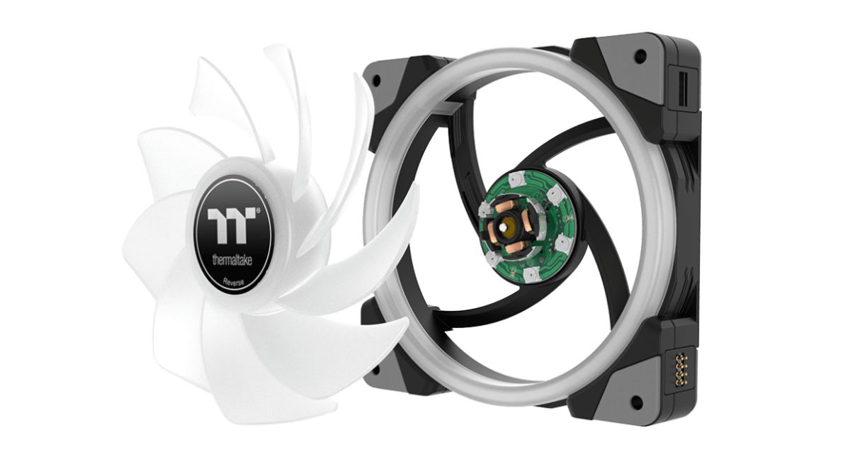 พัดลมคอม Thermaltake Fan Swafan EX12 RGB Blades (3xFan Pack) Controller ...