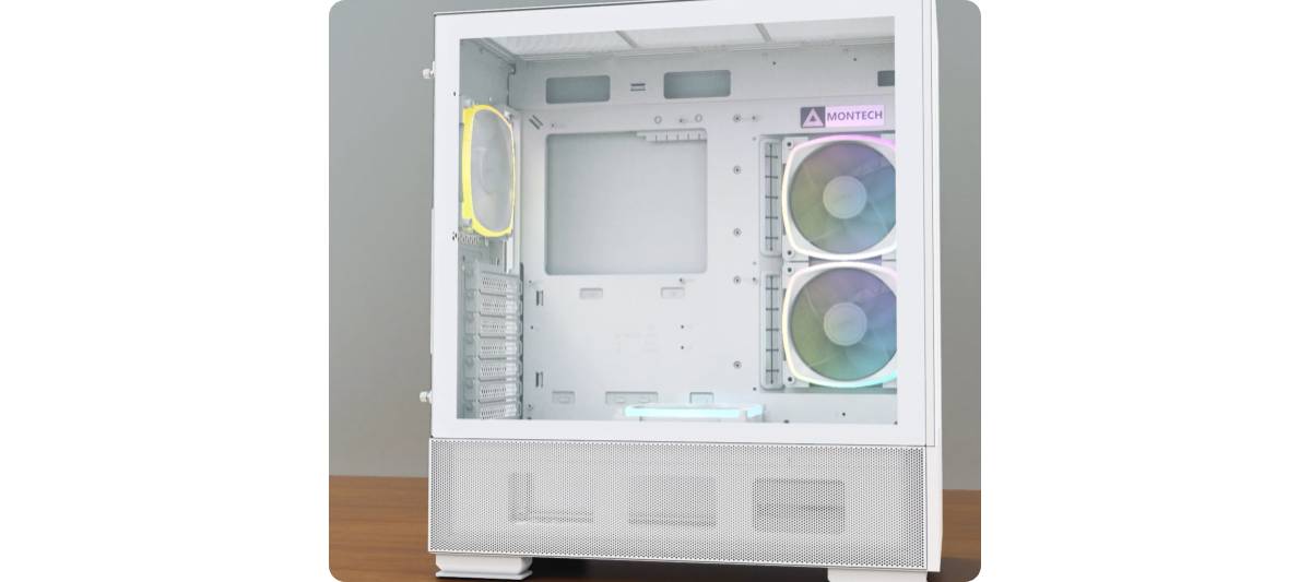 เคสคอมพิวเตอร์ Montech Computer Case SKY TWO White