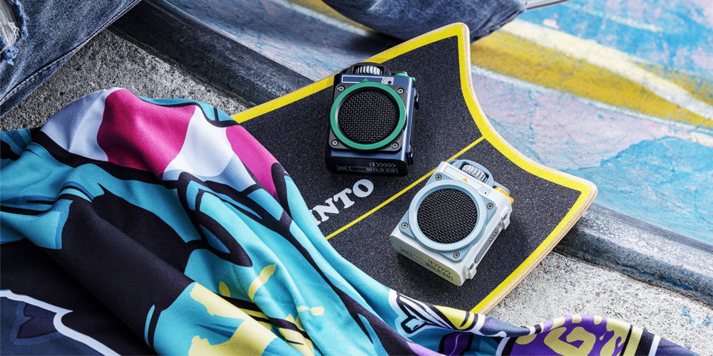 ลำโพงบลูทูธกันน้ำ พกพาง่าย Muzen Wild Go Gravel White