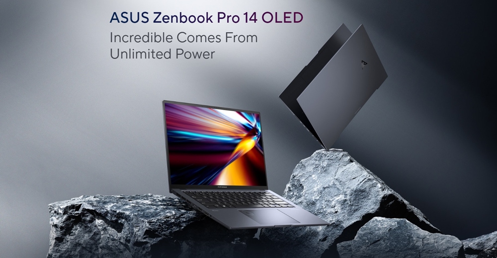 โน๊ตบุ๊คกราฟิก บางเบาพกพาสะดวก Asus Zenbook Pro 14 UX6404VV-P4956WS Black