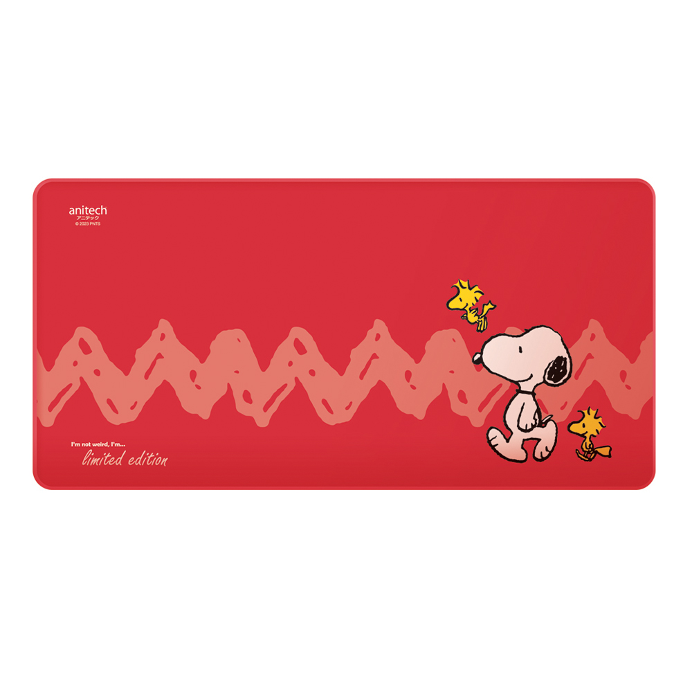 แผ่นรองเมาส์ Anitech x Peanuts รุ่น SNP-MP004 สีแดง