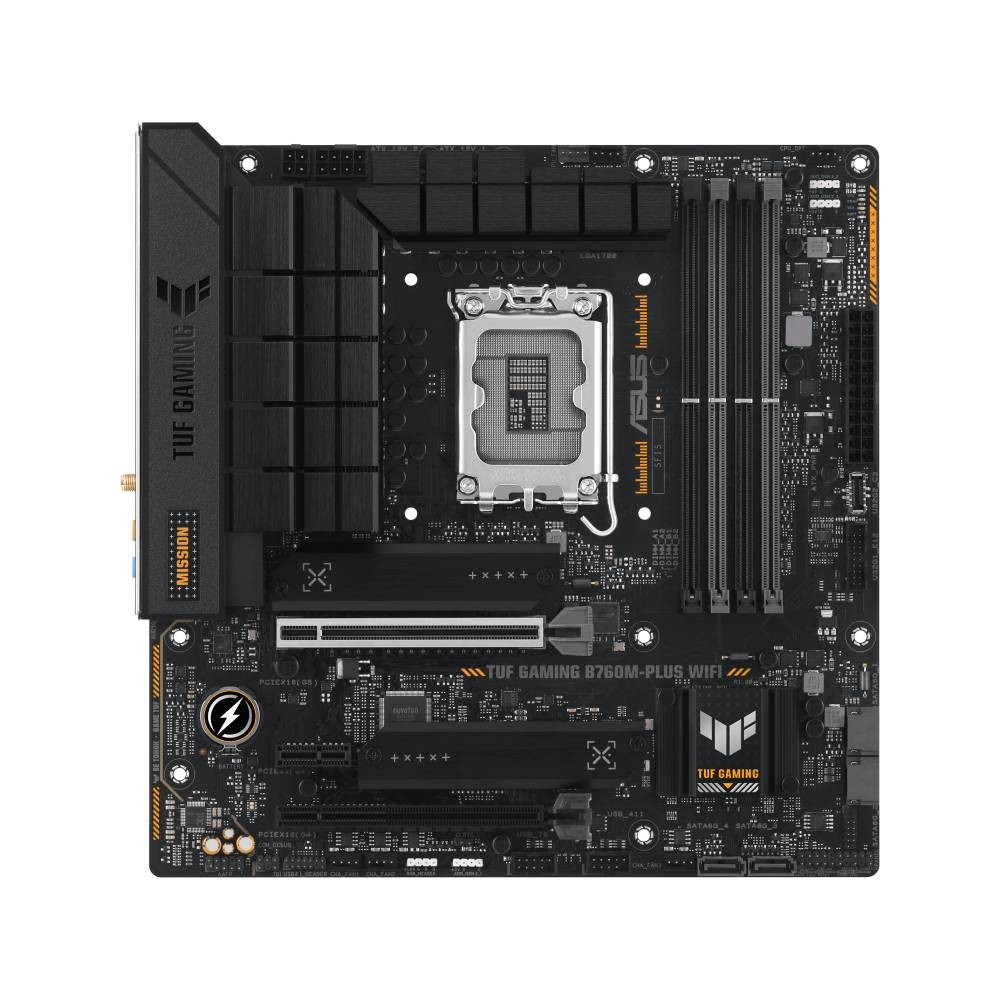 Asus Mainboard TUF GAMING B760M PLUS WIFI DDR5 LGA 1700 asus-mainboard-tuf-gaming-b760m-plus-wifi-ddr5-lga-1700