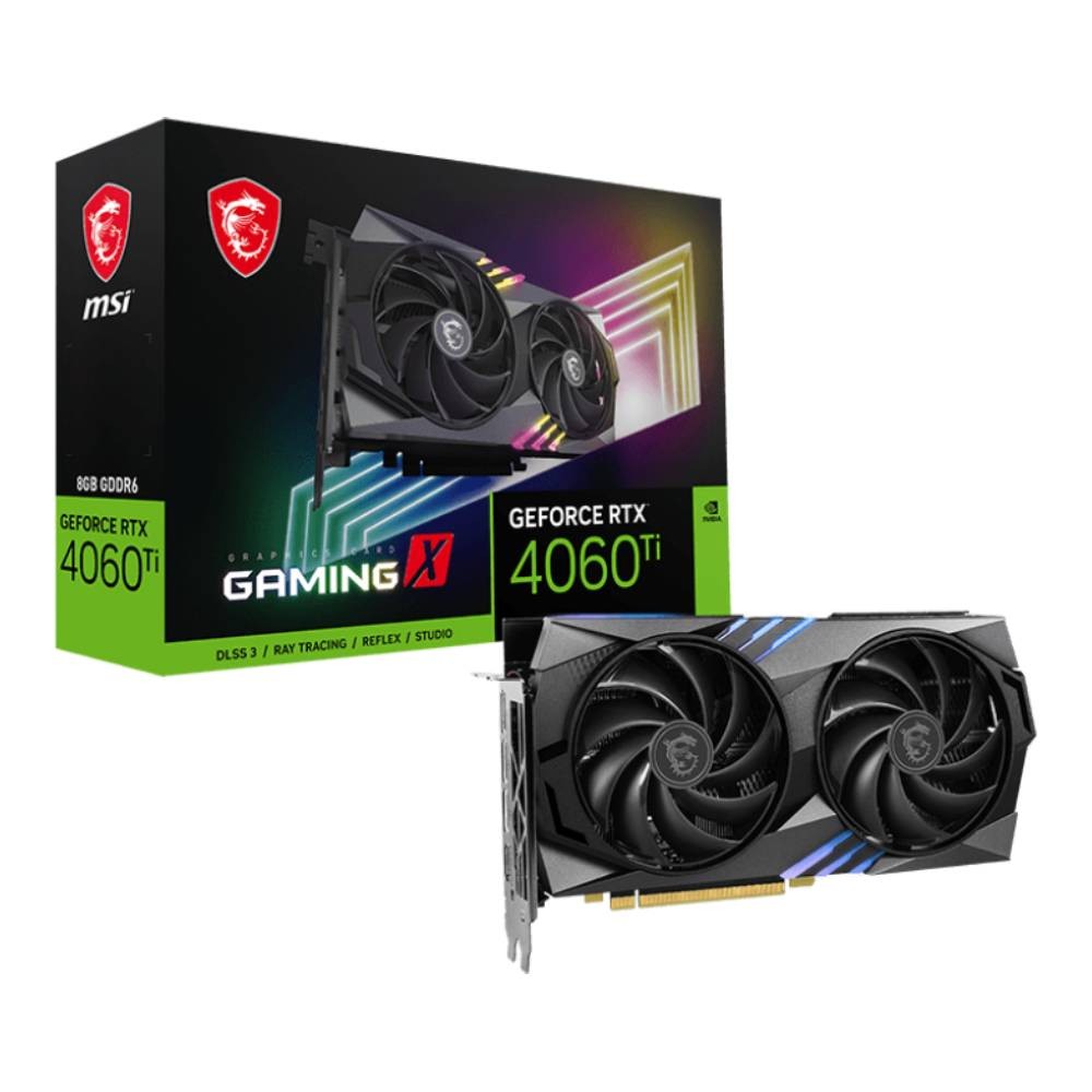 การ์ดจอ MSI VGA GeForce RTX 4060 Ti GAMING X 8G GDDR6 128-bit