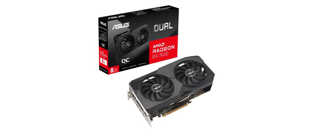 การ์ดจอ ASUS VGA DUAL-RX7600-O8G GDDR6 128-bit