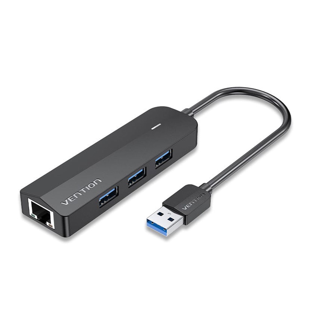 ยูเอสบีฮับ Vention Port Hub USB-A to 3xUSB 3.0 with LanCHNBB
