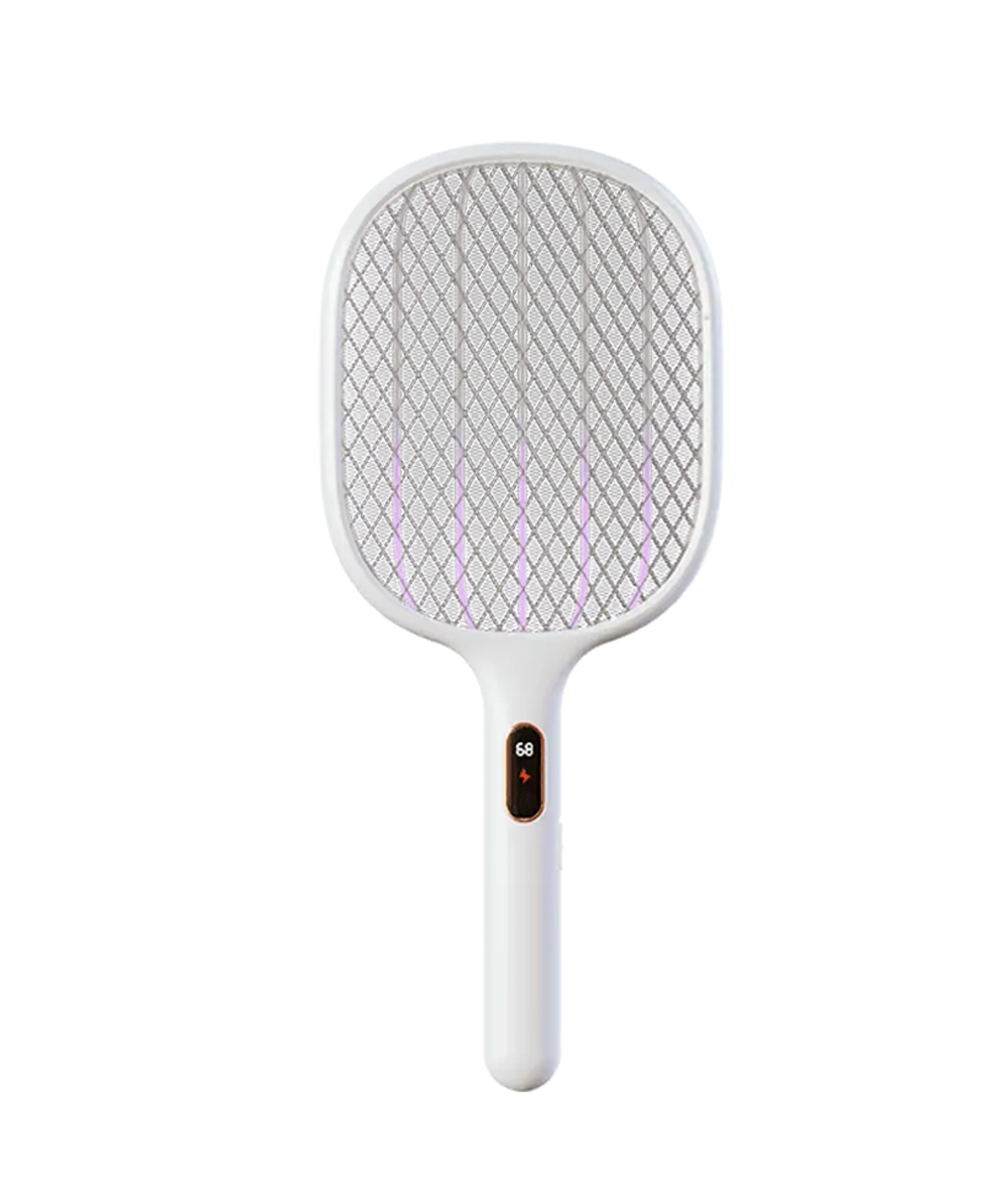 ไม้ตียุง Qualitell Digital Display Mosquito Swatter S1 White