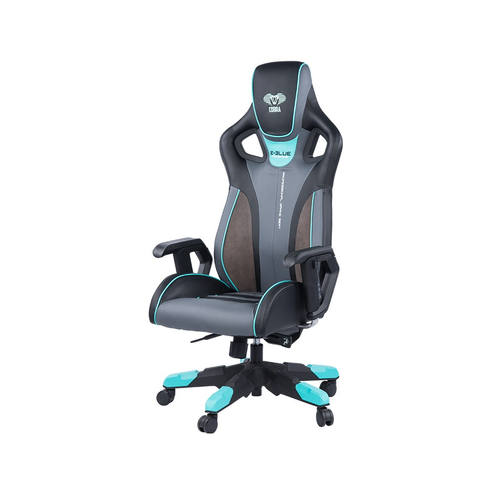 เก้าอี้เกมมิ่ง E-Blue Cobra Gaming Chair Large Size Blue