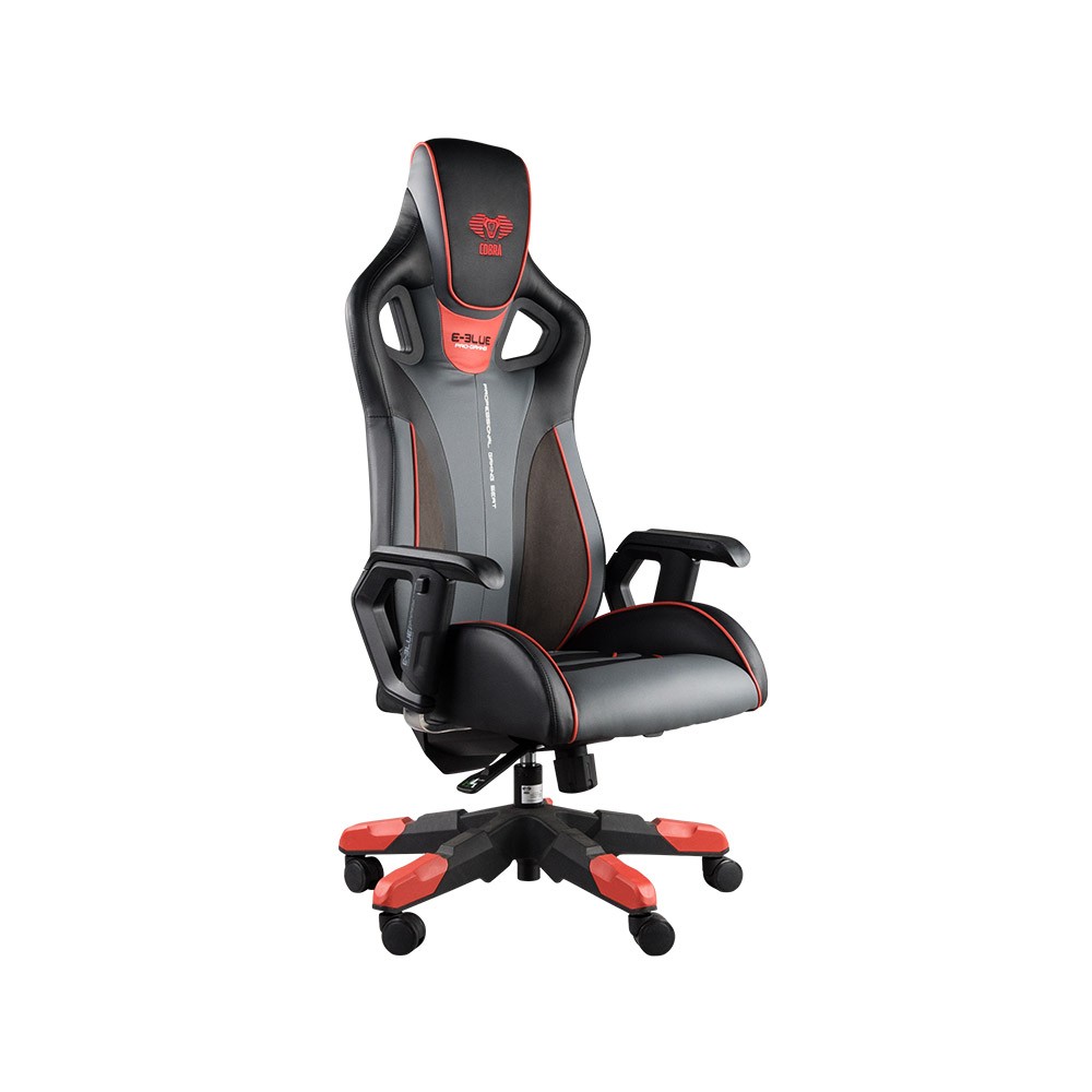 เก้าอี้เกมมิ่ง E-Blue Cobra Gaming Chair Large Size Red