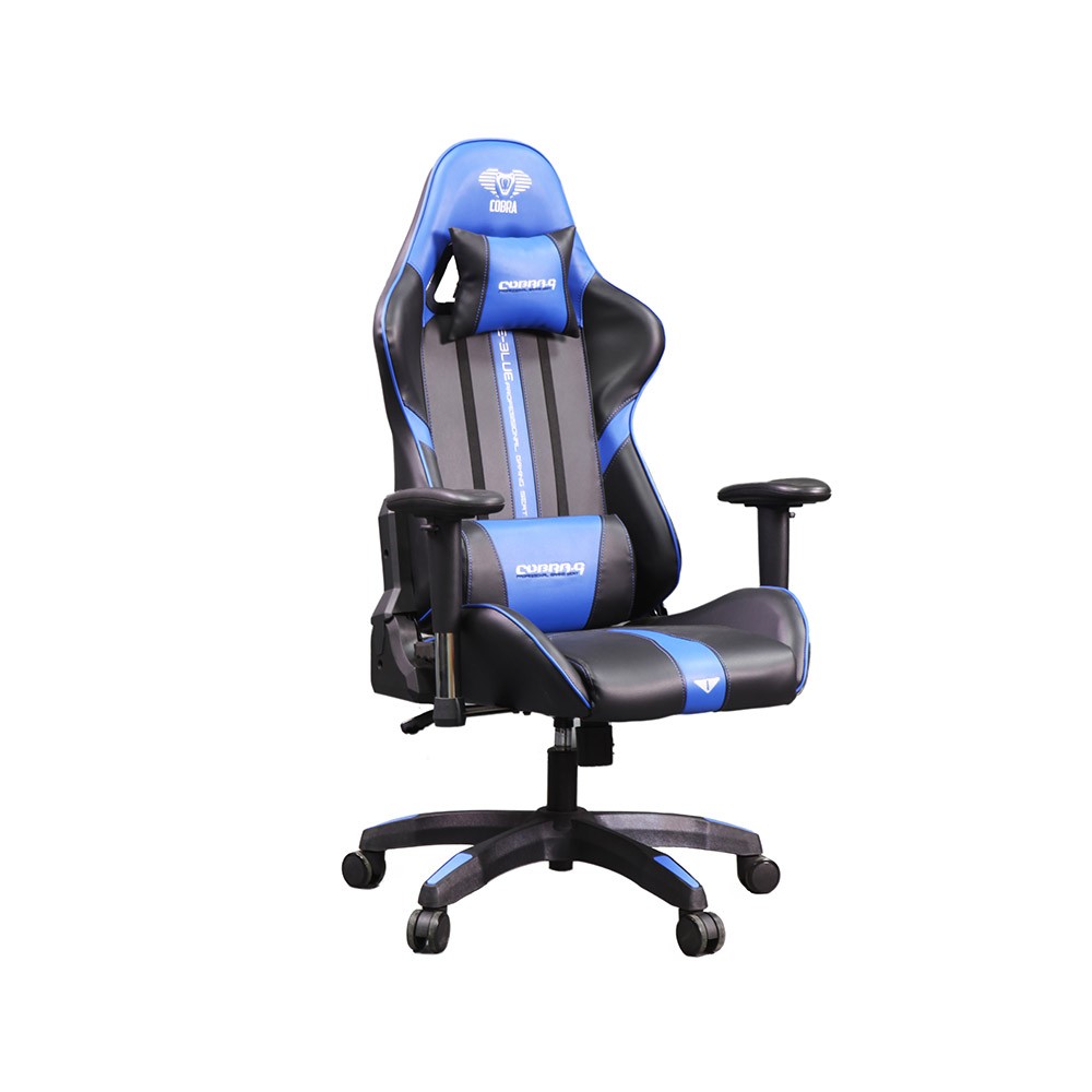 เก้าอี้เกมมิ่ง E-Blue Cobra Gaming Chair Blue