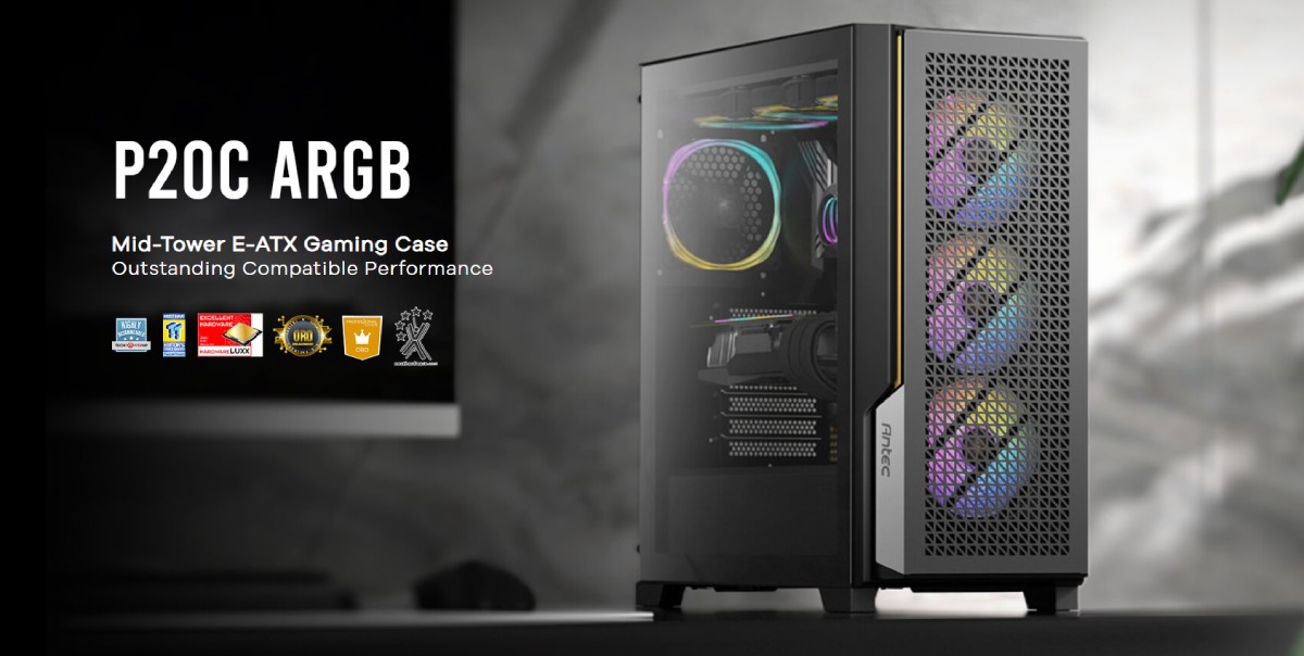 เคสคอมพิวเตอร์ Antec Computer Case P20C ARGB Black