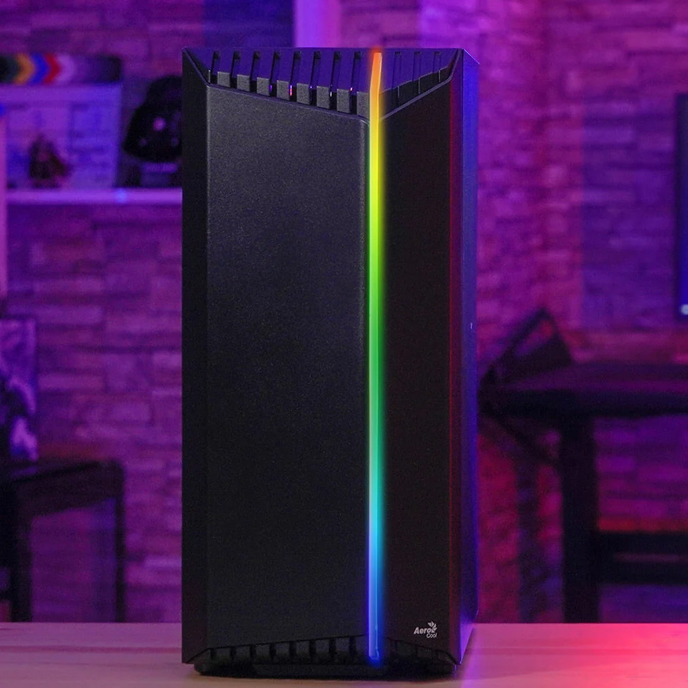 เคสคอมพิวเตอร์ AeroCool Computer Case ATX CASE BIONIC - Black