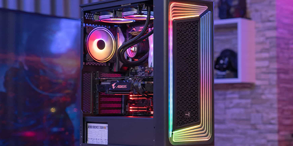 เคสคอมพิวเตอร์ AeroCool Computer Case ATX CASE INTERSTELLAR - Black