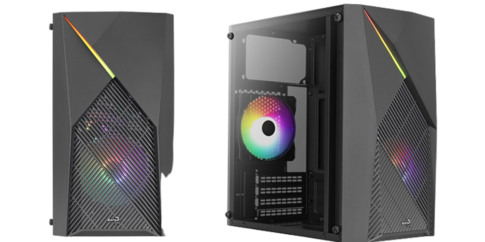 เคสคอมพิวเตอร์ AeroCool Computer RAIDER MINI M-ATX CASE - Black