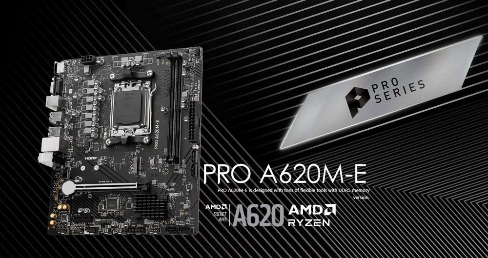 เมนบอร์ด MSI Mainboard PRO A620M-E DRR5 AM5