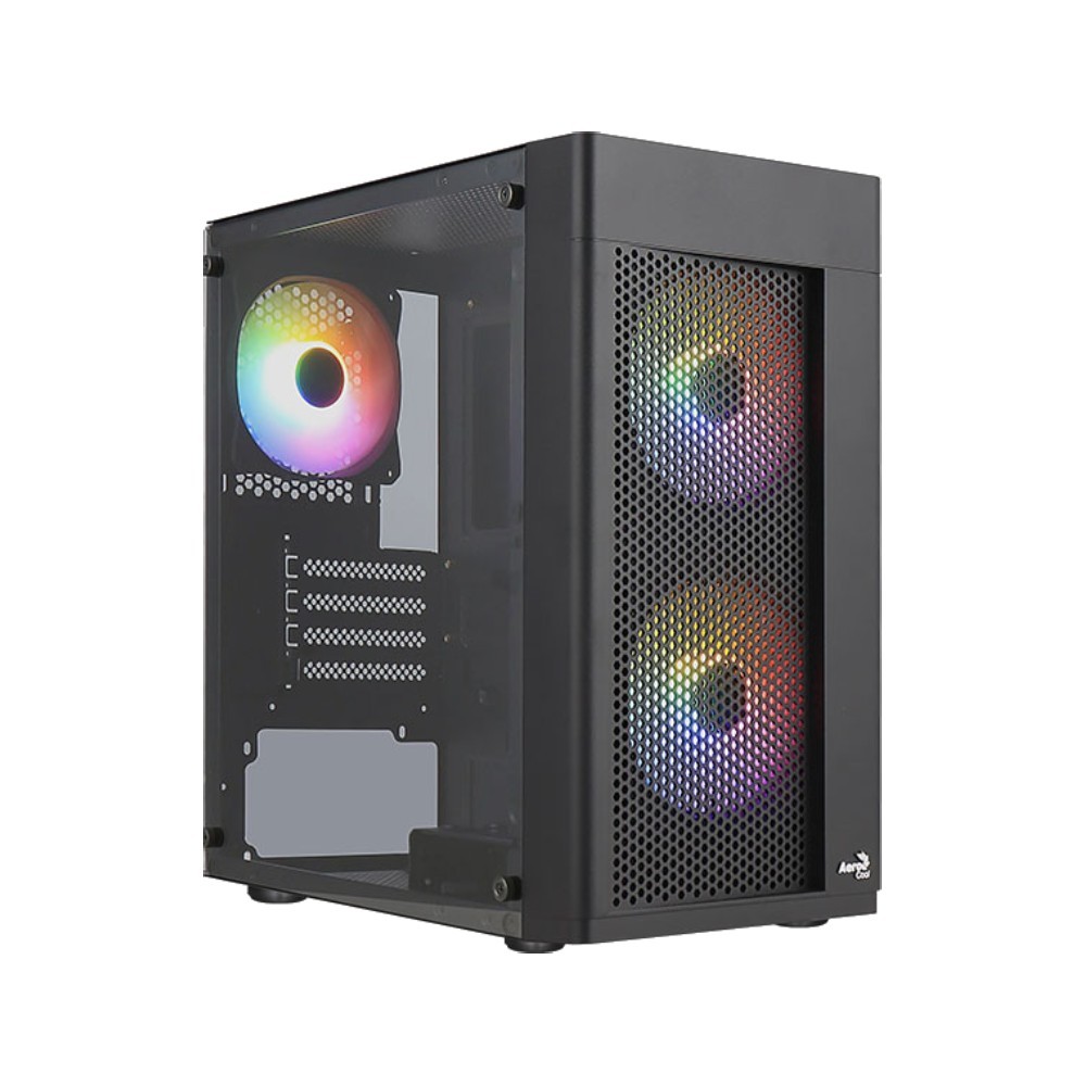เคสคอมพิวเตอร์ AeroCool Computer Case M-ATX CASE HEXFORM - Black