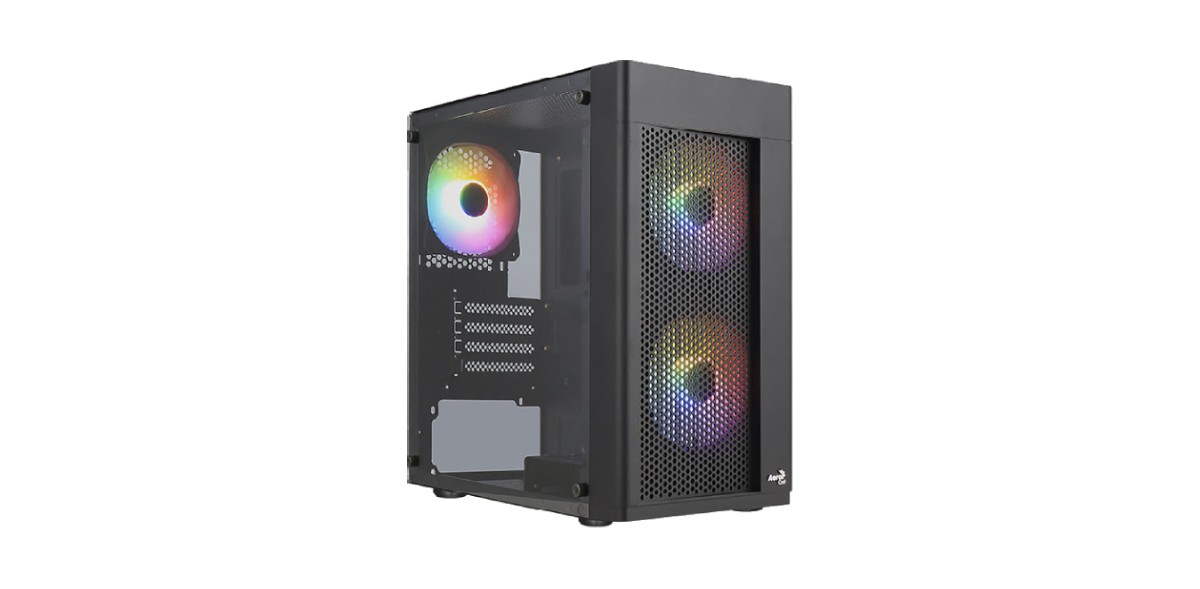 เคสคอมพิวเตอร์ AeroCool Computer Case M-ATX CASE HEXFORM - Black