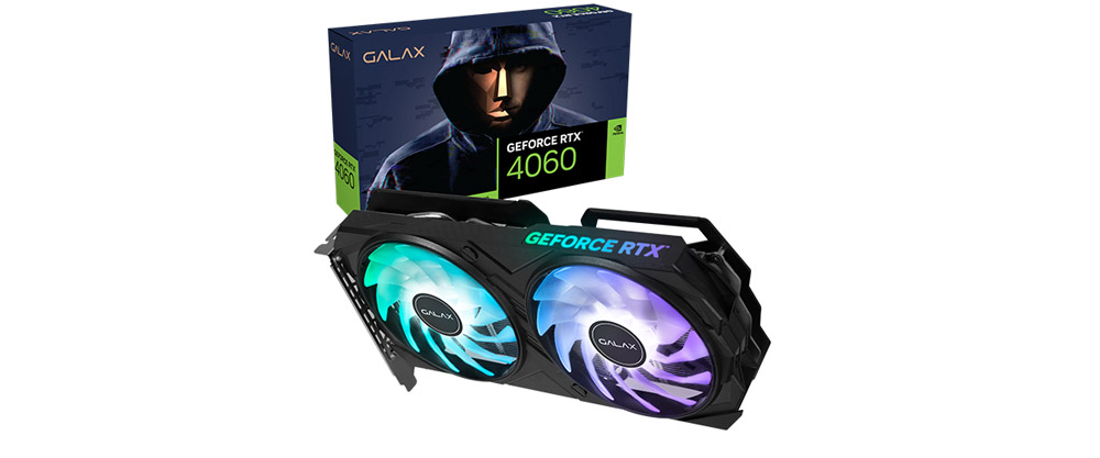 การ์ดจอ GALAX VGA GeForce RTX 4060 EX 1-Click OC 8GB GDDR6 128-bit